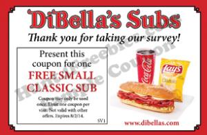 FREE Small Classic Sub Sandwich at Dibella’s! - Coupons and Freebies Mom